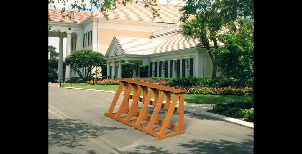 Portable Golf Bag Rack | Designer Golf Products