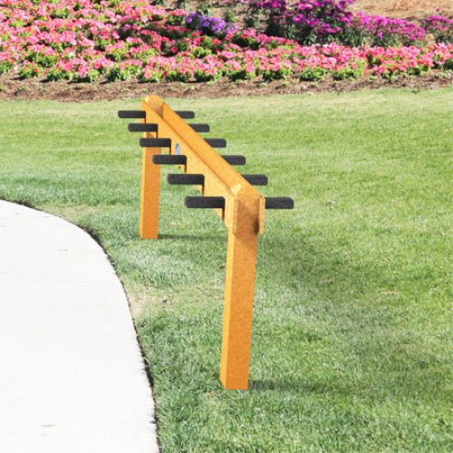 Double-Sided Permanent Golf Bag Racks | Designer Golf Products