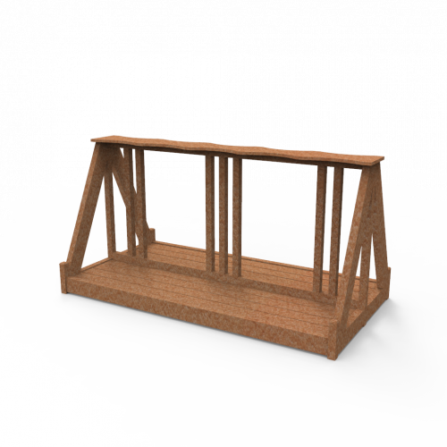 Golf Clubhouse Double Bag Rack | Designer Golf Products