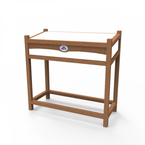 Divot Bottle Rack Made to Order in the USA in Recycled Plastic or Wood