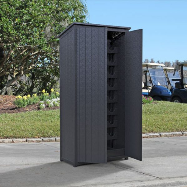 Divot Bottle Storage Rack in Durable Recycled Plastic or Hardwood