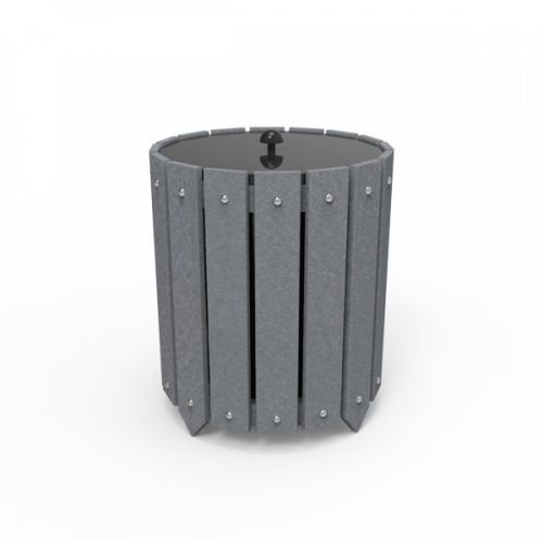 Round Divot Mix Storage Container with Lid and Scoop for Golf Courses