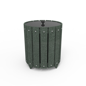 Round Divot Mix Storage Container with Lid and Scoop for Golf Courses