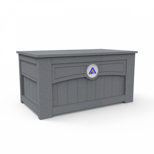 Golf Course Cooler Box in Recycled Plastic or Natural Hardwood with Logo