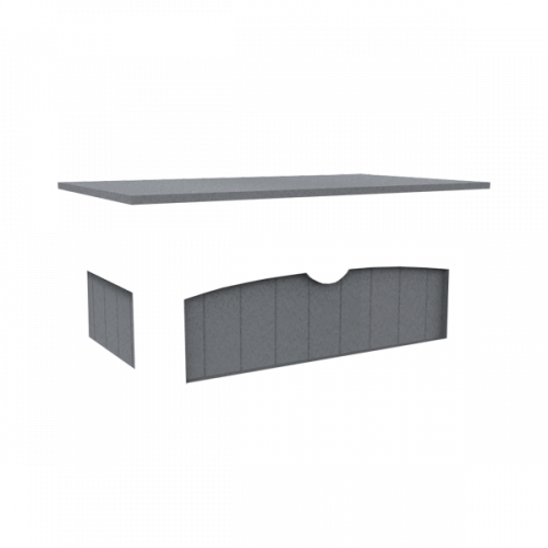 Golf Course Cooler Box in Recycled Plastic or Natural Hardwood with Logo