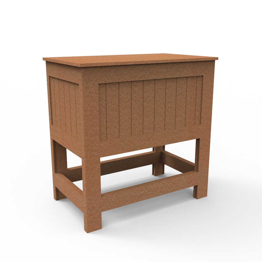 Golf Course Water Bottle Box Featuring Elevated Backsaver Design