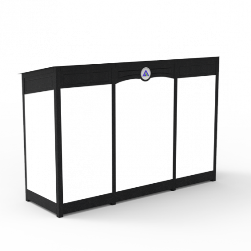 Golf Course Valet Podium with Interior Storage Indoor or Outdoor Use