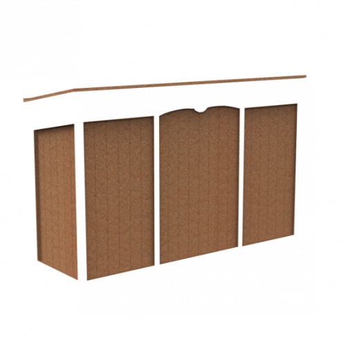 Golf Course Valet Podium with Interior Storage Indoor or Outdoor Use