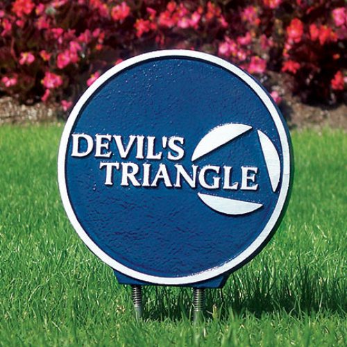 Cast Aluminum Tee Marker - Round | Designer Golf Products