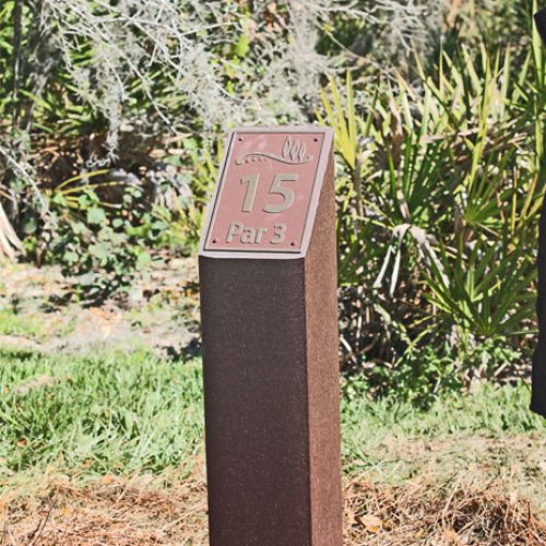 Plastic Tee Signs | DuraLumber™ Routed Tee Signs