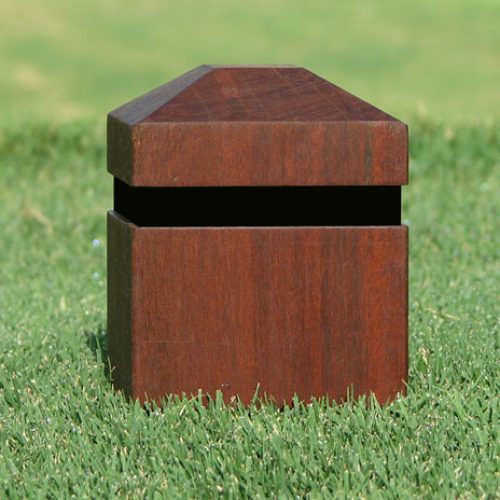 Real Wood Golf Tee Marker | Beveled Design with EverColor™ Tee Band