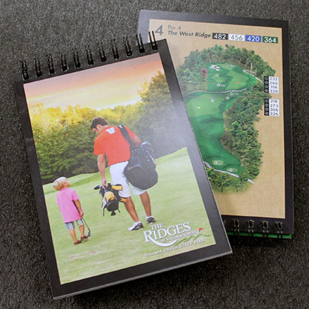 Golf Yardage Books Yardage Guides Printing Design Illustration
