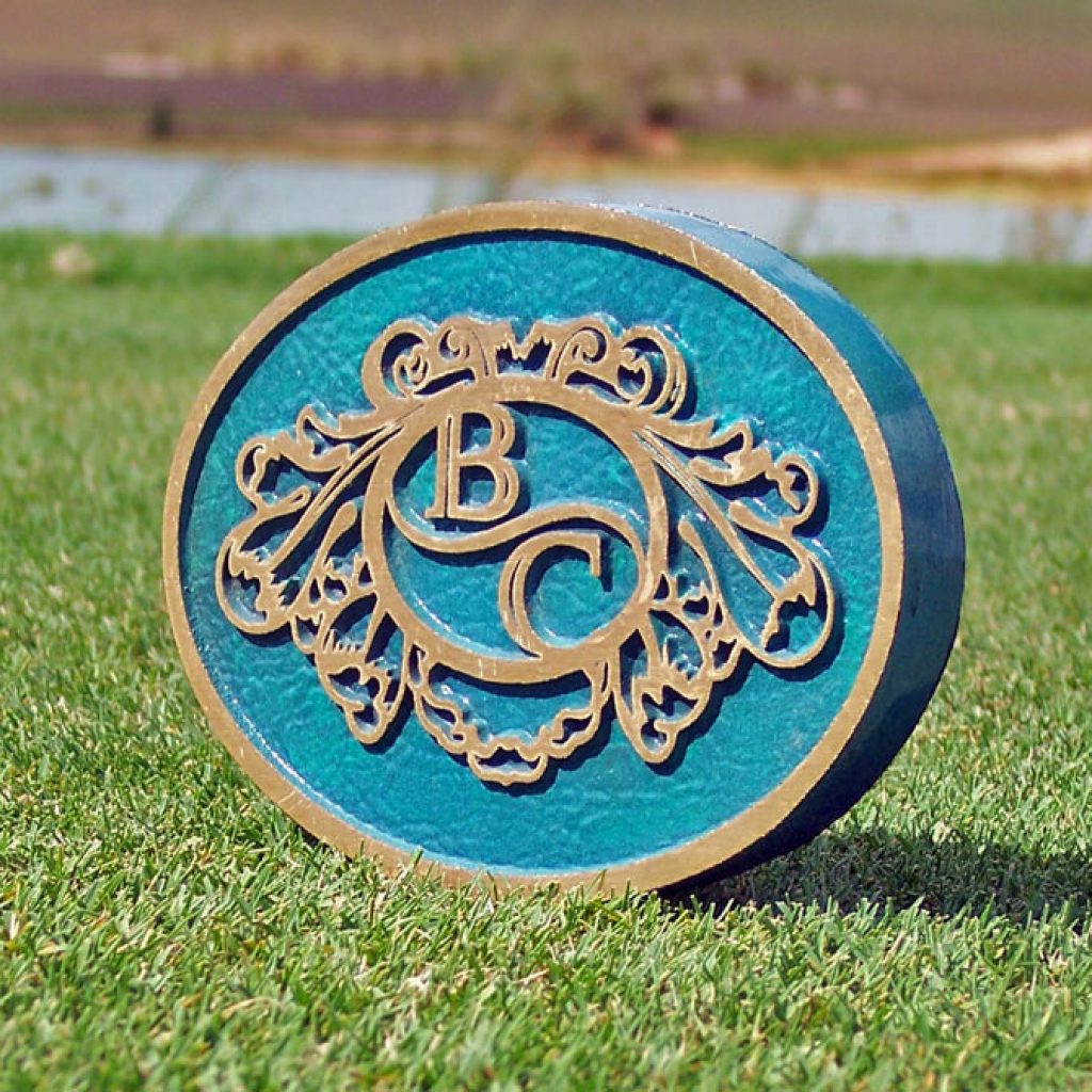 Cast Tee Marker | Bronze & Aluminum Golf Course Tee Markers