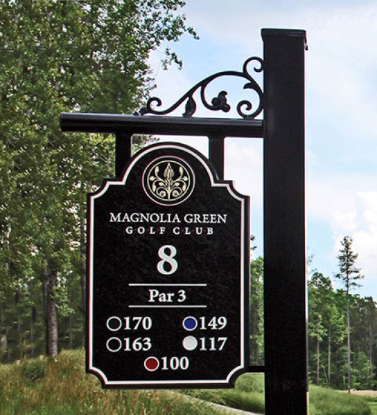 golf course hole sign Archives - Designer Golf Products