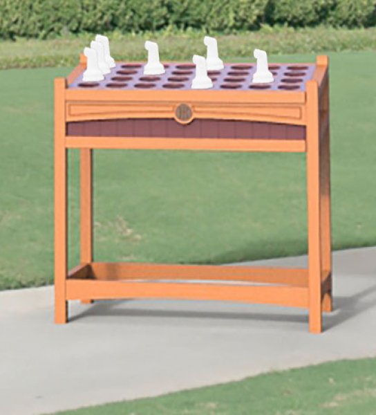 Portable Divot Mix Bottle Rack for Golf Course or Driving Range