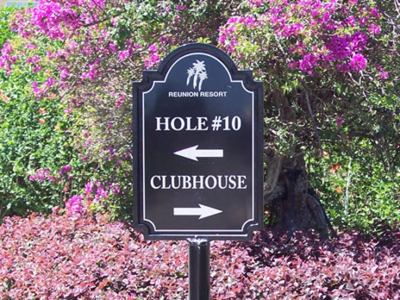 Golf Course Directional Signs for Cart Paths, Bag Drops & More