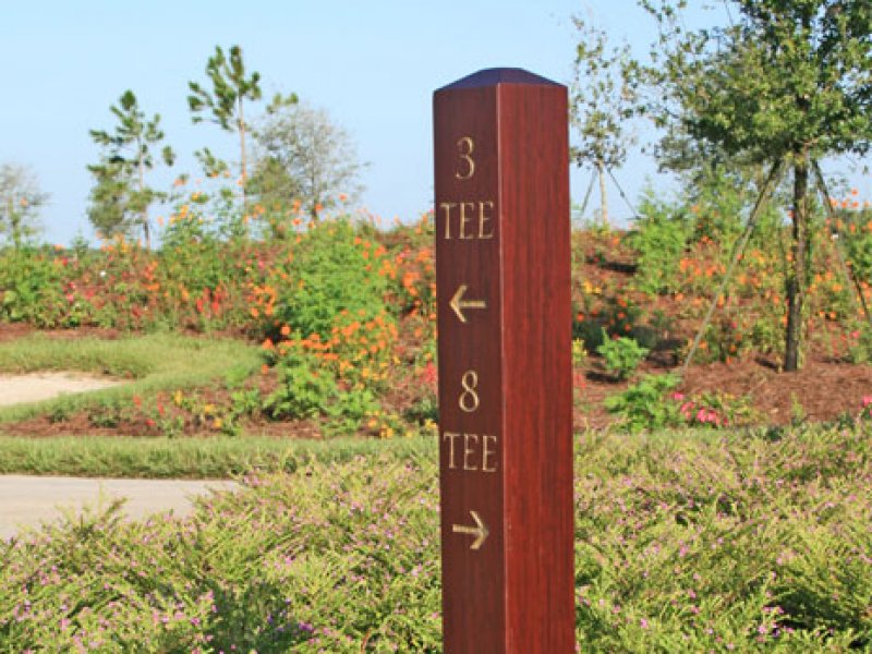 Golf Course Directional Signs for Cart Paths, Bag Drops & More