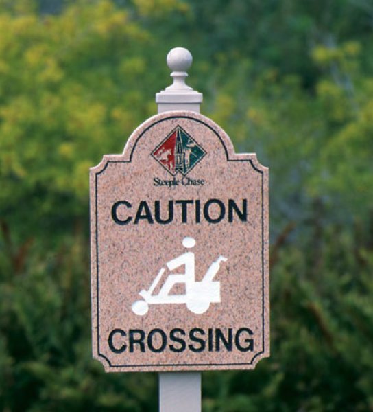 Mobile Directional & Informational Sign Duralumber® - Designer Golf ...