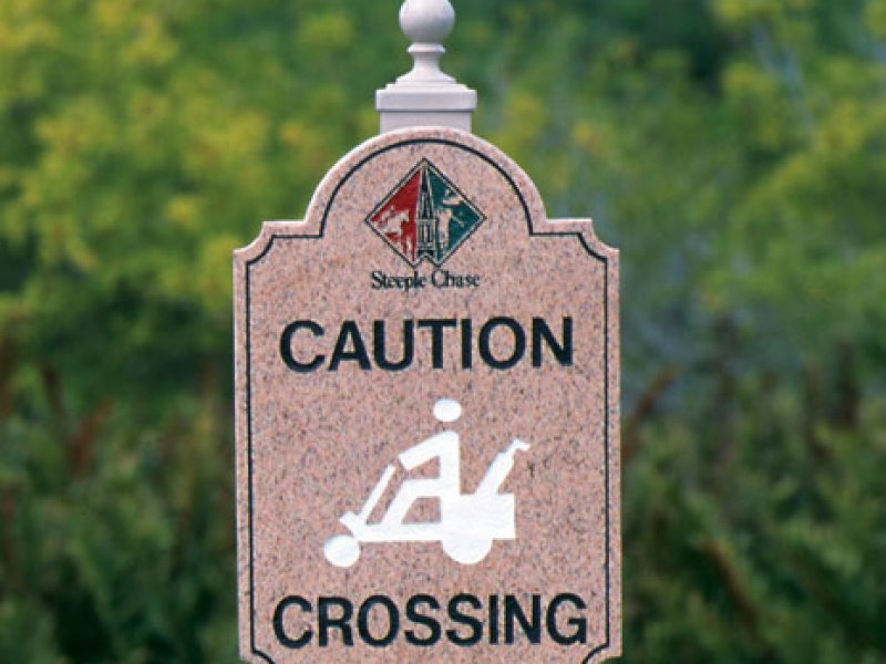 Golf Course Directional Signs for Cart Paths, Bag Drops & More