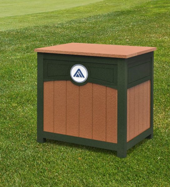 Recycled Plastic Divot Mix Storage Bottle Racks & Boxes for Golf