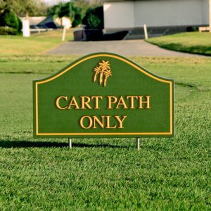 Golf Course Information and Directional Signs