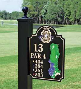 Tee Signs | Golf Course Hole Signs, Markers, Monuments & Consoles