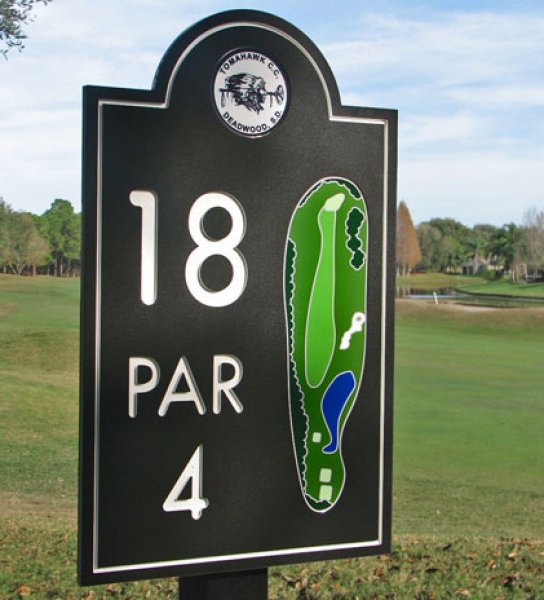 Tee Signs | Golf Course Hole Signs, Markers, Monuments & Consoles