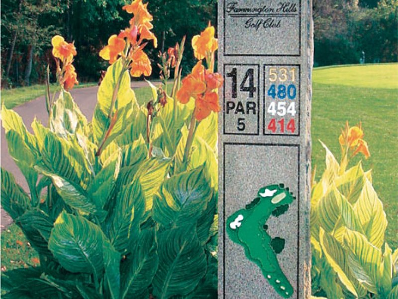 Golf Course Tee Signs | Golf Course Hole Signage