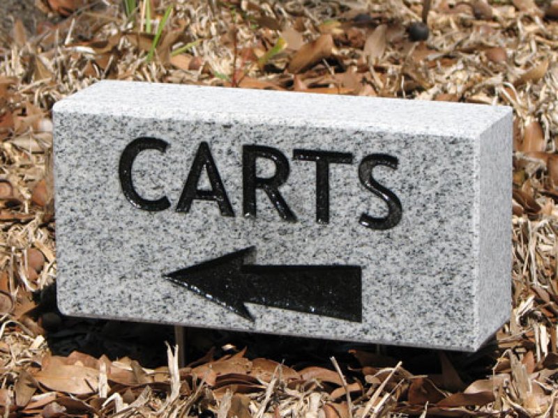 Golf Course Directional Signs for Cart Paths, Bag Drops & More