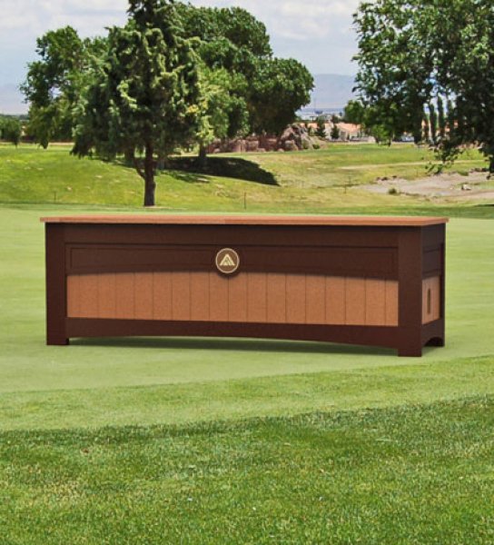 Golf Course Cooler in Recycled Plastic for Indoor or Outdoor Use