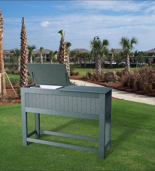 Golf Course Cooler in Recycled Plastic for Indoor or Outdoor Use