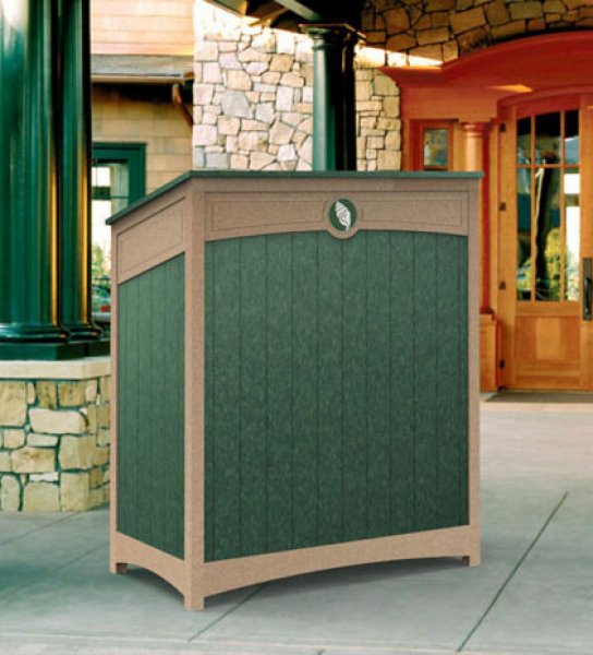 Outdoor Podium with Umbrella Options, Casters, Valet Board Made in USA
