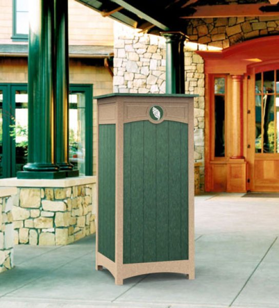 Outdoor Podium with Umbrella Options, Casters, Valet Board Made in USA