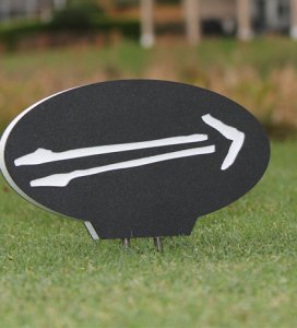 Metal Tee Marker | Cast Aluminum Tee Marker | Designer Golf Products