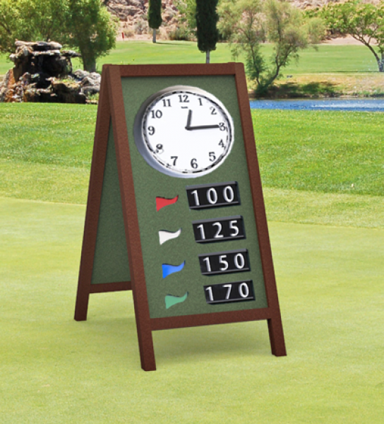 Range A-Frame Sign | Yardage Board | Designer Golf Products