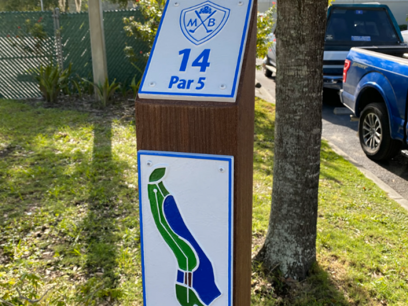 Golf Course Tee Signs | Golf Course Hole Signage